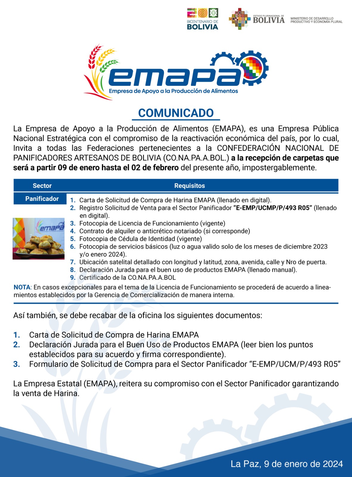 Convocatorias – EMAPA BOLIVIA